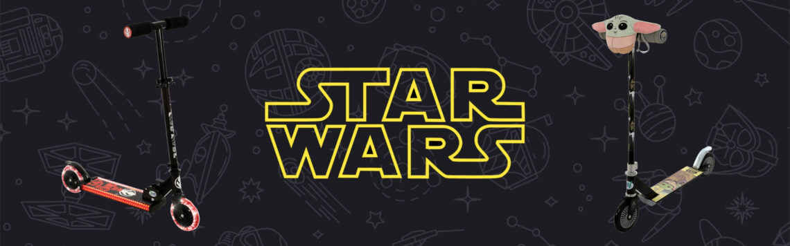 Star Wars Dark Side Electro Lite Folding In Line Scooter